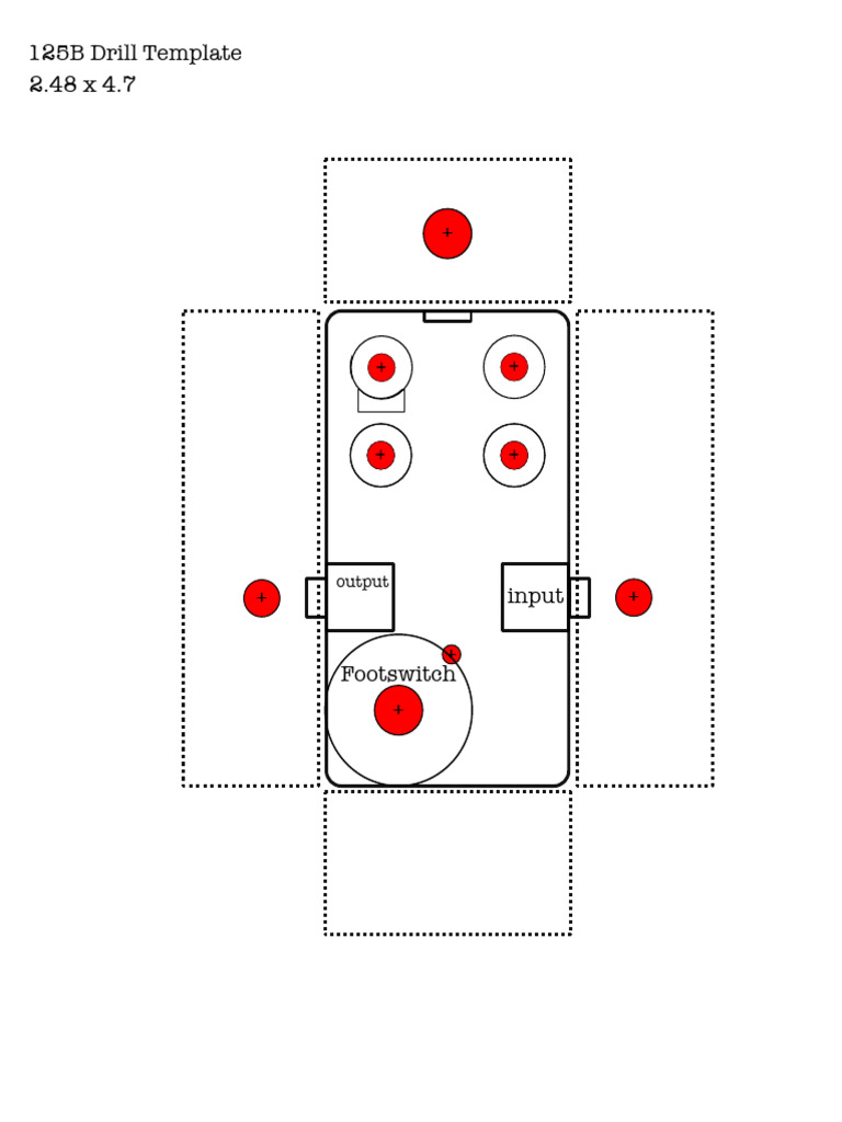 125B Drilling Template | PDF