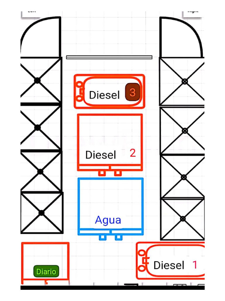 Medidas y Distribución de Tanque de CombustCombustible y Agua Potable Buque-Gran Casique | PDF