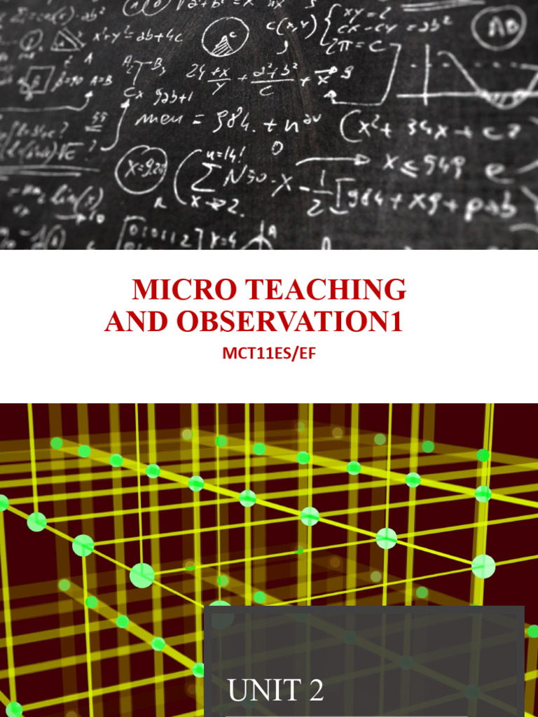 Unit 2 MCT Ii 2023 | PDF | Learning | Teachers