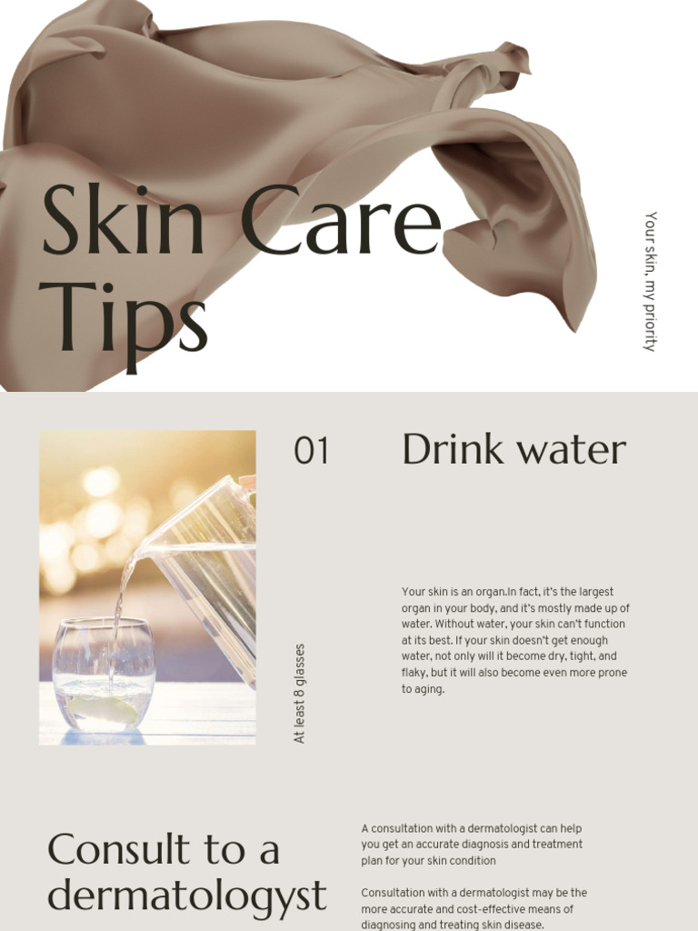 Skin Care Tips | PDF | Skin Care | Sensory Organs