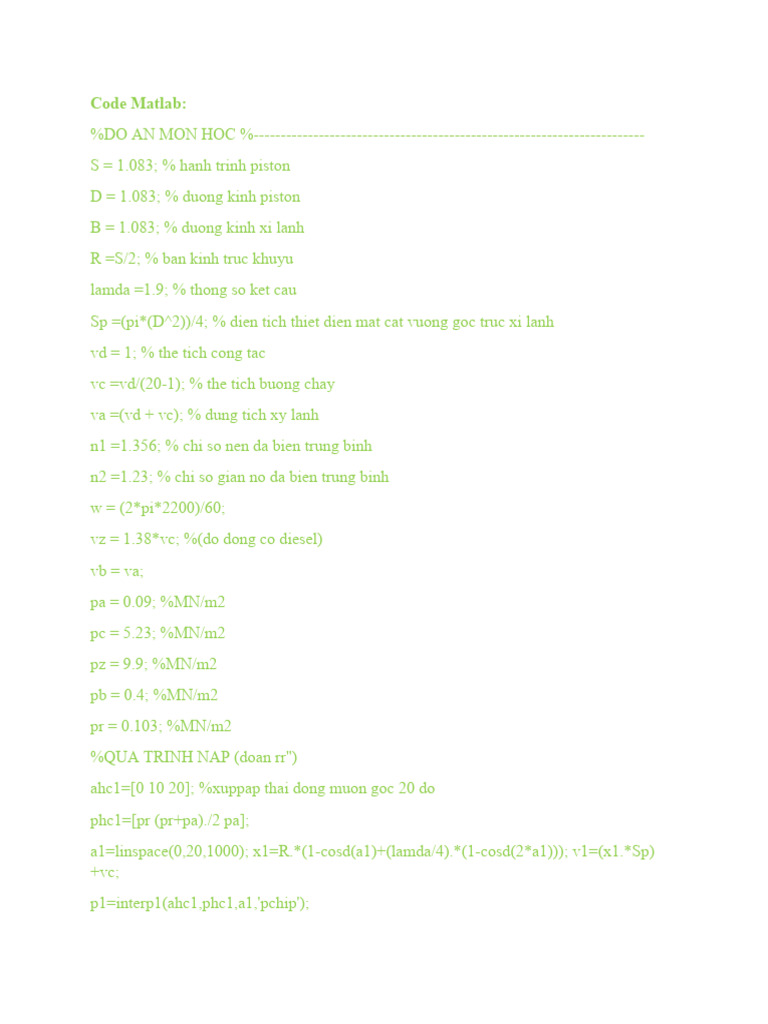 Code Matlab | PDF