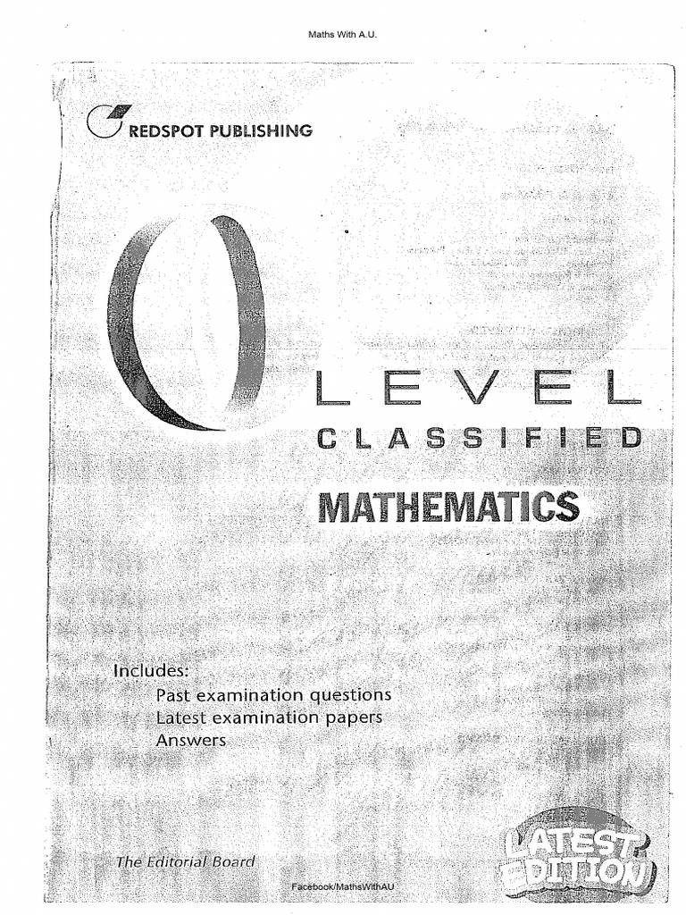 O Level Maths Resources and Downloads | PDF