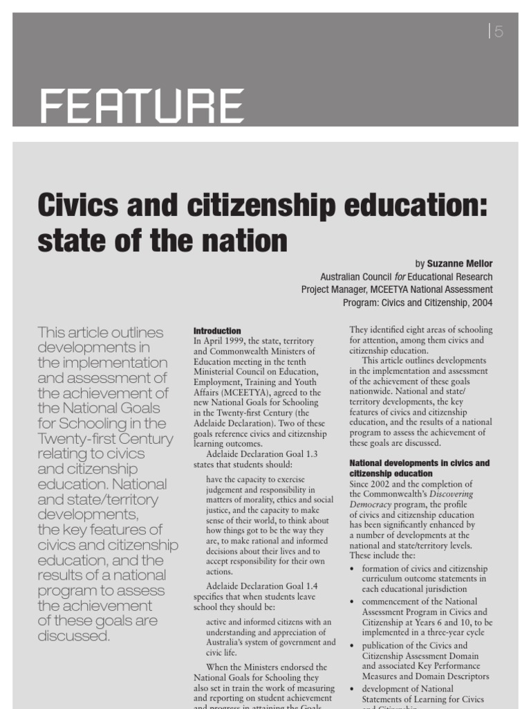 State of Nation | PDF | Civics | Educational Assessment