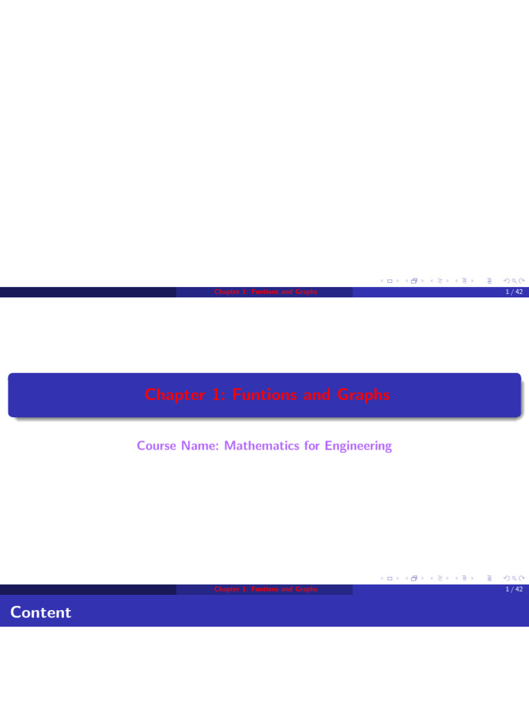 Chapter 1. Functions and Graphs | PDF | Function (Mathematics) | Functions And Mappings