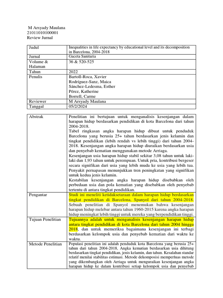 Review Jurnal - M Arsyady Maulana | PDF