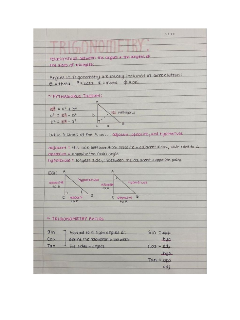 Trigonometry 1 | PDF