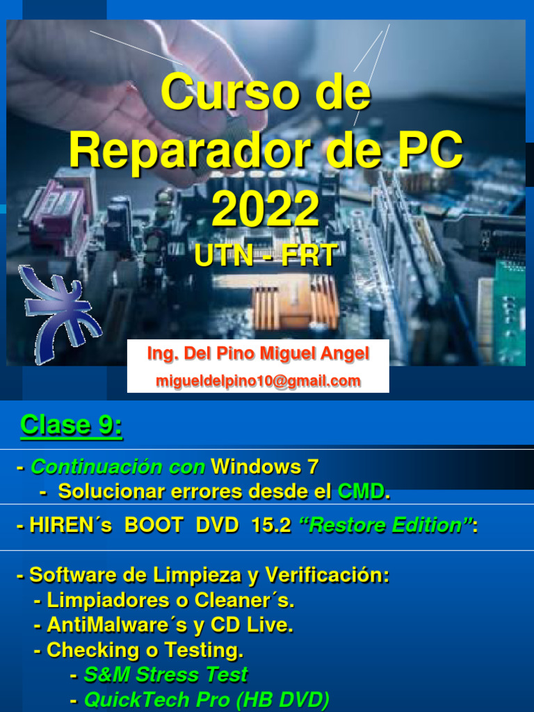 DIAPOS - Reparador PC Inicial - Clase 9 (2022 2C) | Descargar gratis ...