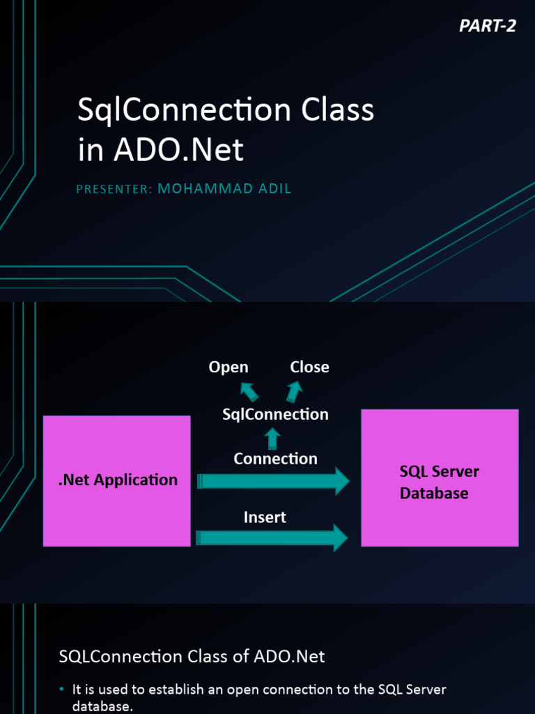 Sqlconnection Class Pdf Databases Microsoft Access