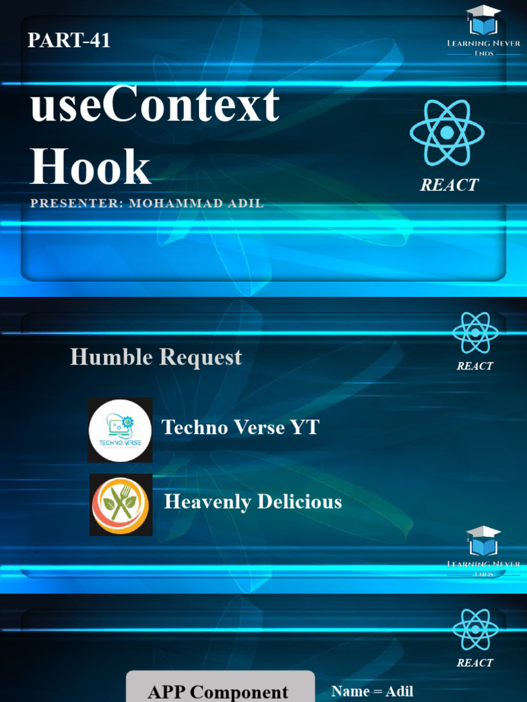 41 - Usecontext Hook | PDF | Computers