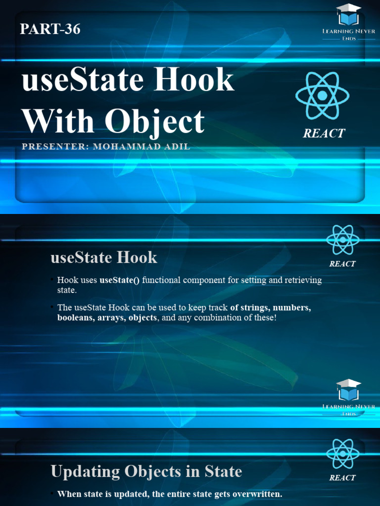 36 - Usestate Hook With Object | PDF | Computers