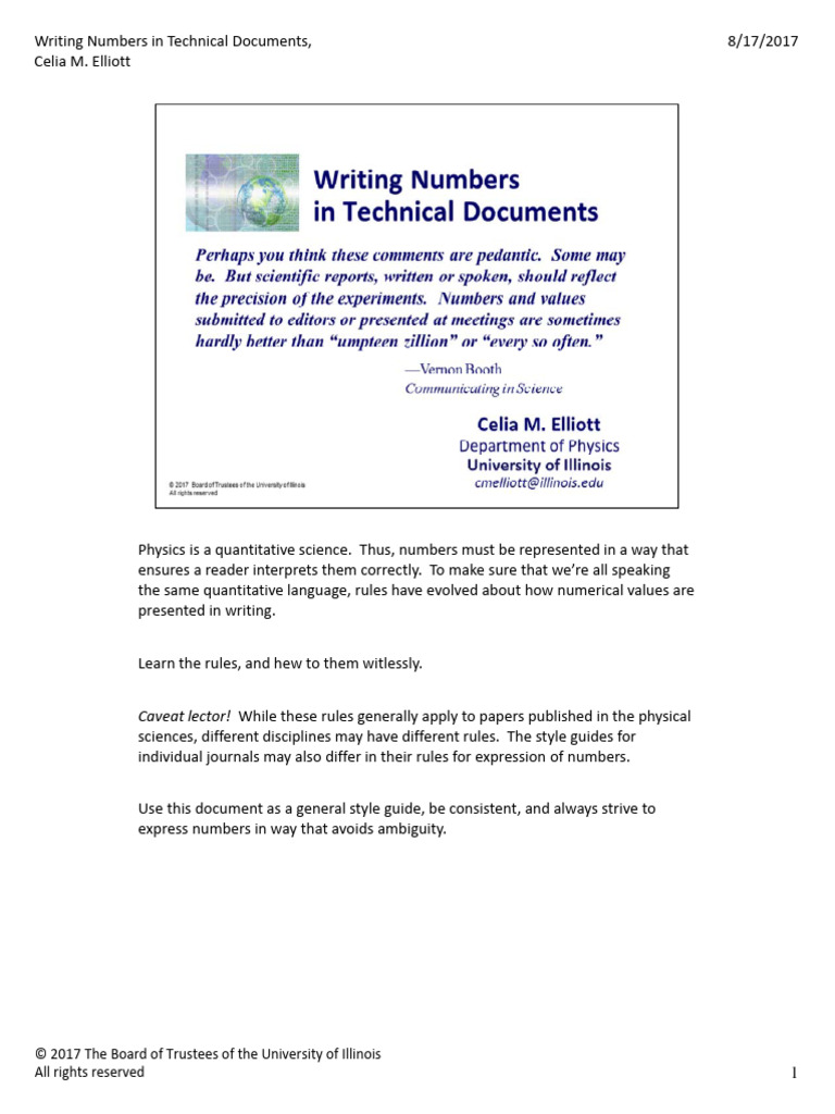 Numbers | PDF | Typography | Notation
