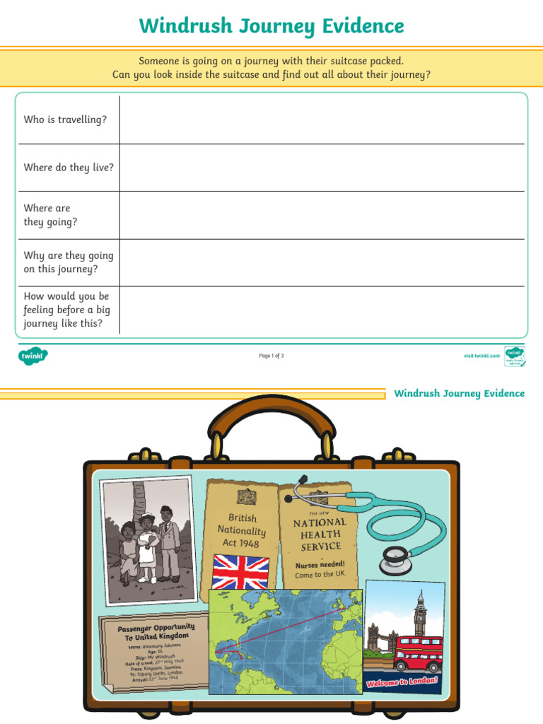 Windrush Journey: David's 1948 UK Move | PDF