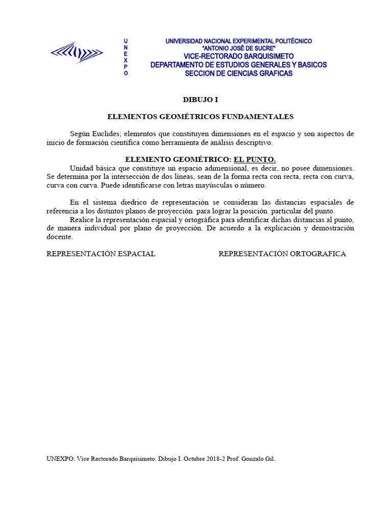 GUIA Elementos Geométricos I | PDF