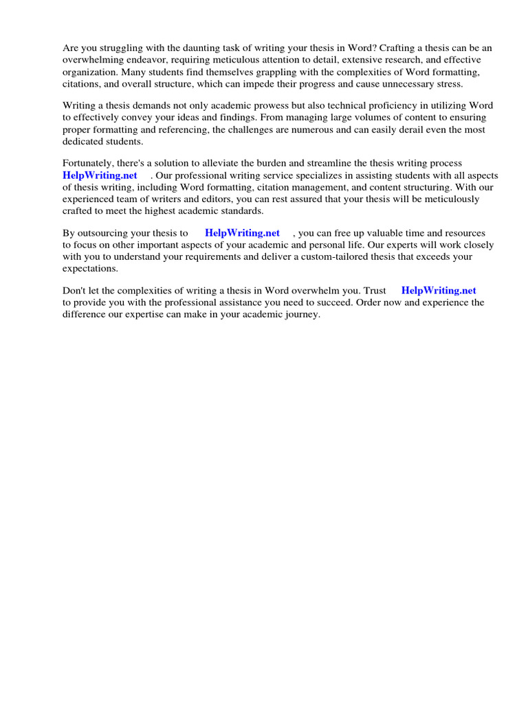 Tips For Writing Thesis in Word | PDF | Career & Growth | Art