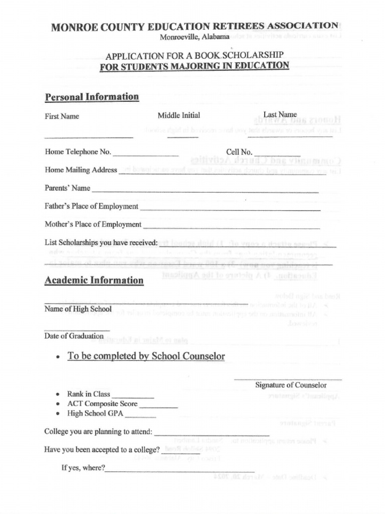 MC Education Retirees Schol | PDF