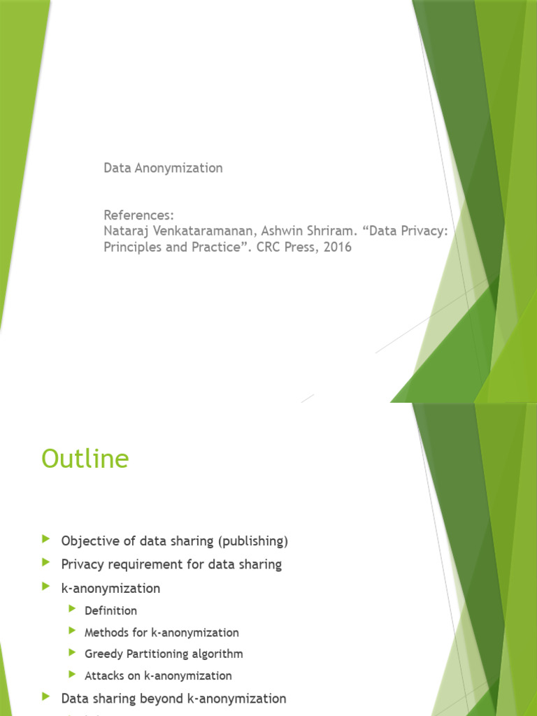 Chapter 6-Data Anonymization | PDF