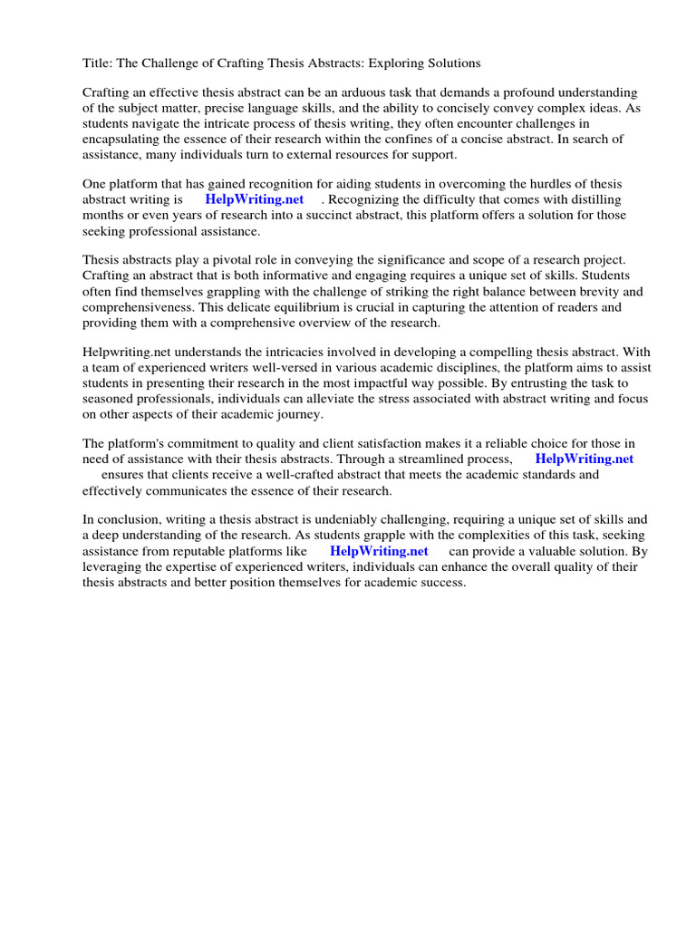 Mga Halimbawa NG Abstrak NG Thesis | PDF | Tagalog Language | Human ...