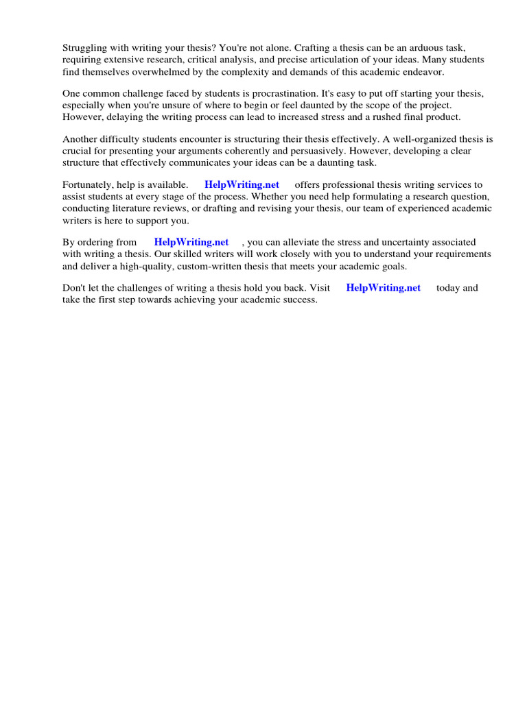 Delayed Thesis Structure | PDF | Thesis | Essays