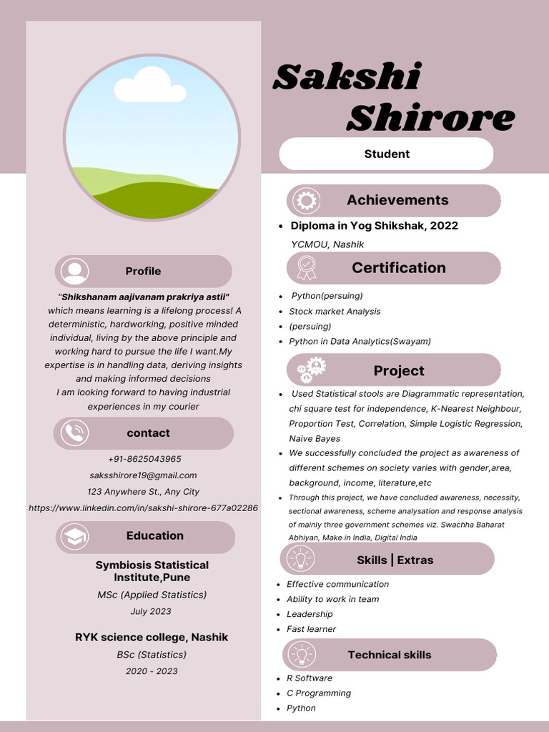 Aspiring Data Analyst Profile | PDF | Statistics | Cognition