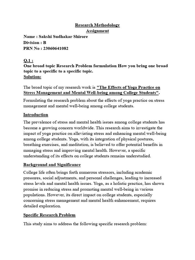 RM Assignment | PDF | Methodology | Statistics