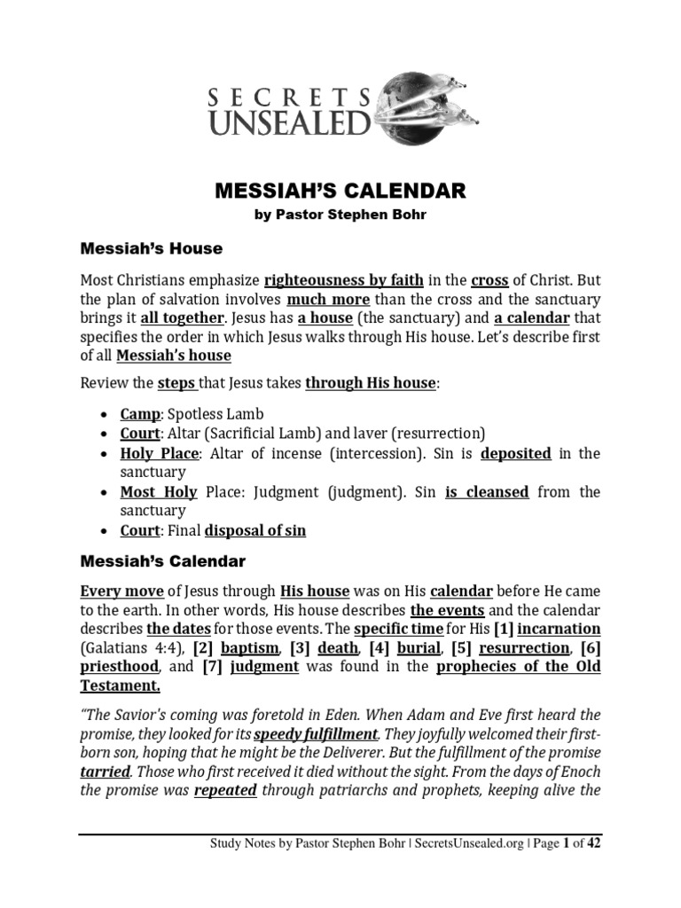 El Calendario Del Mesías | PDF