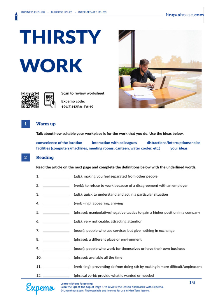 thirsty-work-british-english-teacher | PDF | Starbucks