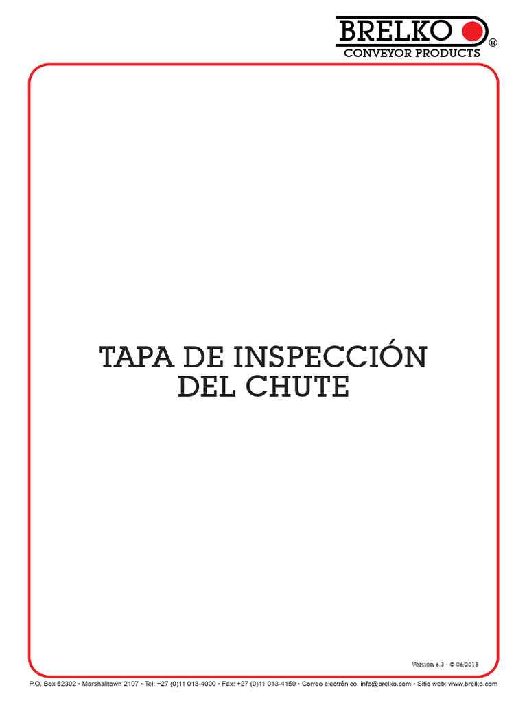 Brelko Catalogue - V6.3 - Chute Inspection Seal - Spanish | PDF ...