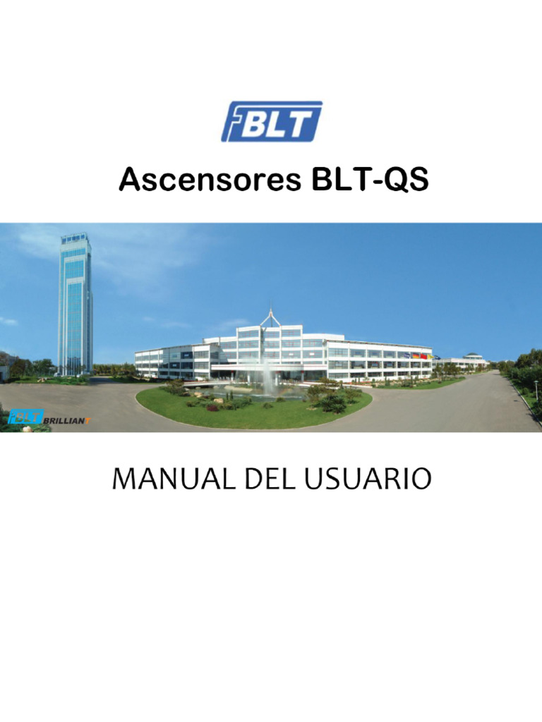 Ascensores BLT-QS MANUAL DEL USUARIO PDF | PDF