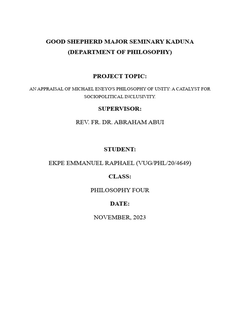 Project Outline | PDF
