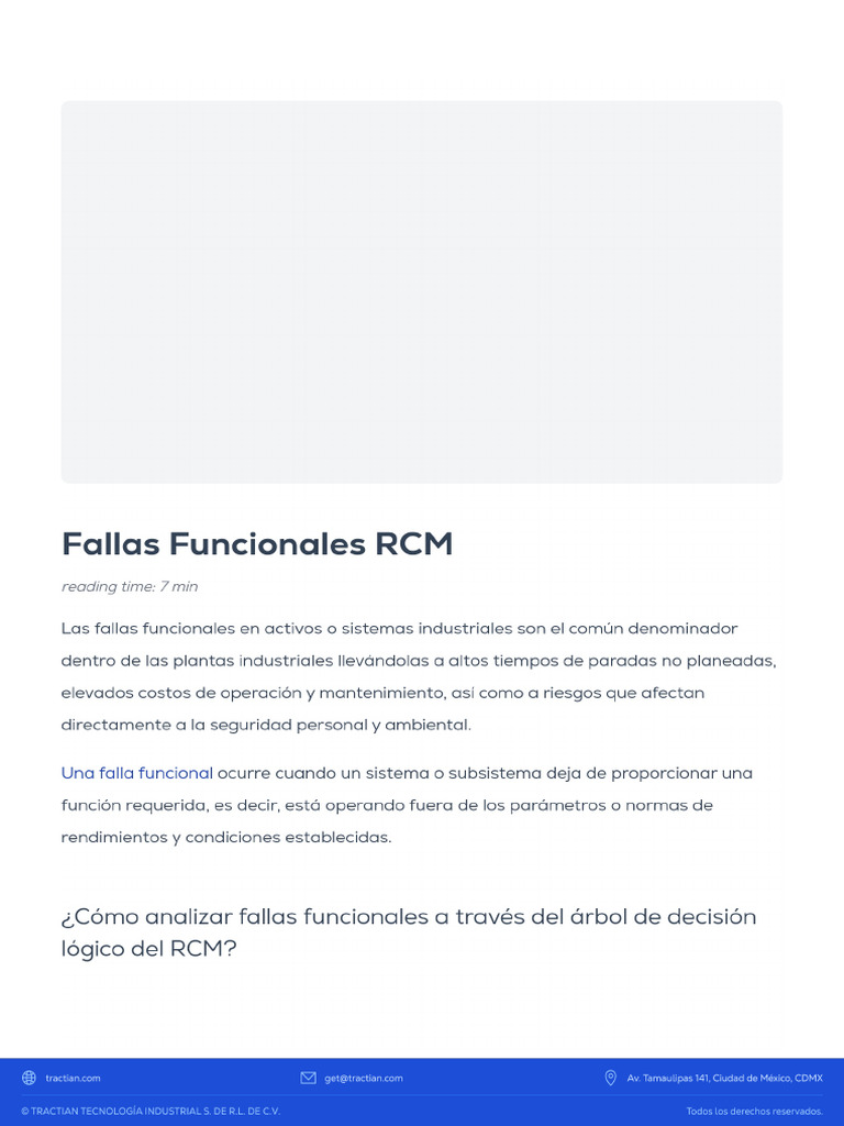 Fallas Funcionales RCM | PDF