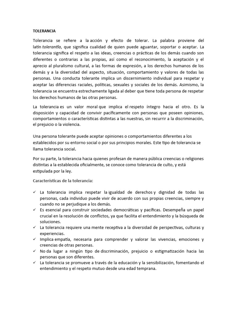 Definicion Del Valor Tolerancia | PDF | Tolerancia | Discriminación