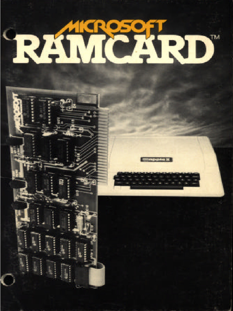 Microsoft RAMCard - Manual | PDF | Basic | Electrical Connector