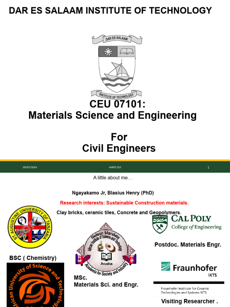 Introduction To Materials Engineering. | PDF
