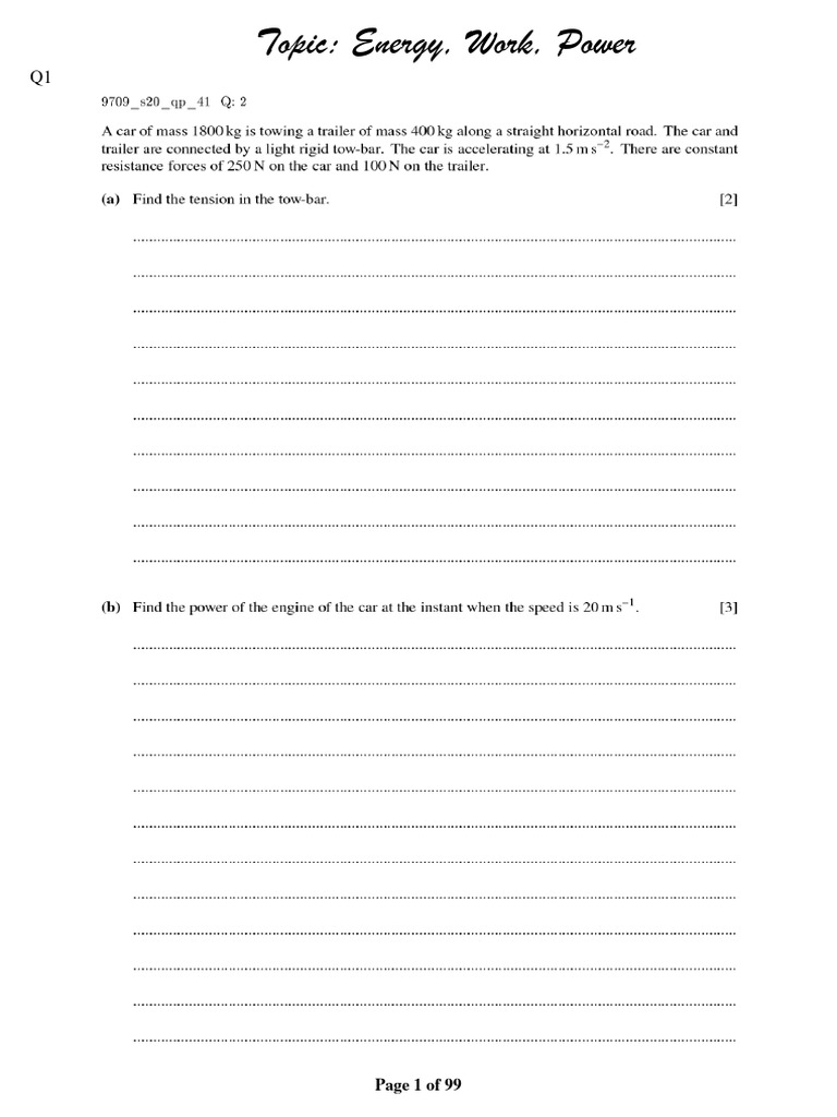Physics Exam Practice Questions | PDF | Home & Garden | Computers