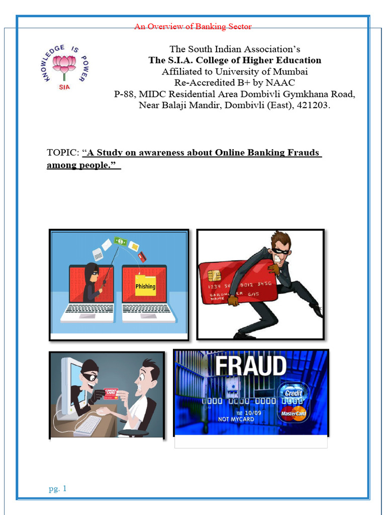 Awareness of Online Banking Frauds | PDF | Banks & Banking | Online Banking