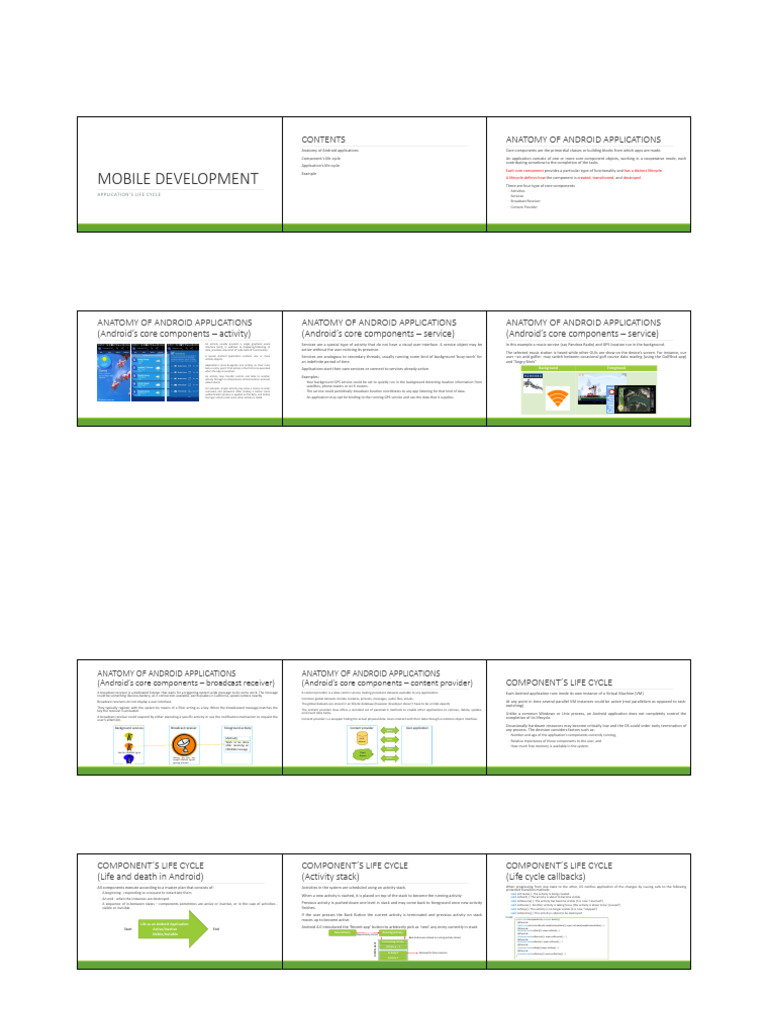 Chapter03 Life Cycle - Publish | PDF | Android (Operating System) | Product Lifecycle