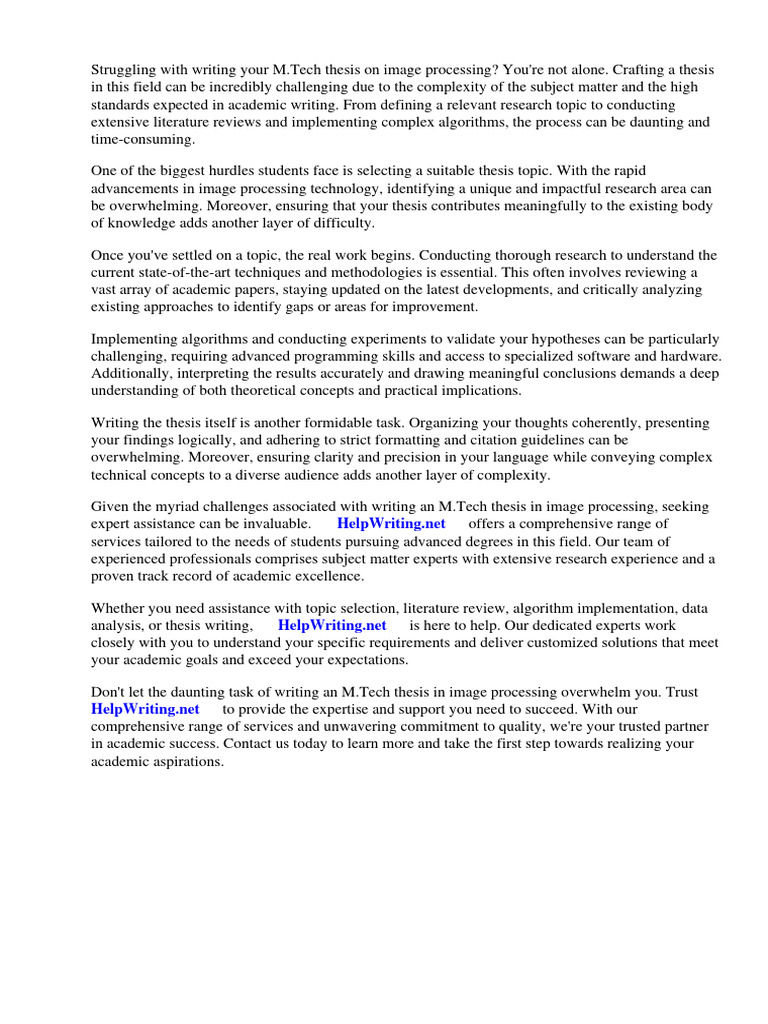 M.tech Thesis Topics in Image Processing | PDF | Machine Learning | Deep Learning