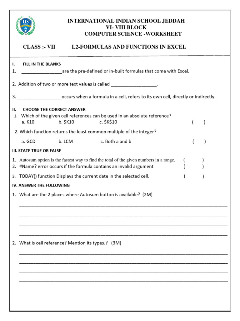 CSC Vii Term2 Worksheet | PDF | Mobile Device | Mobile App