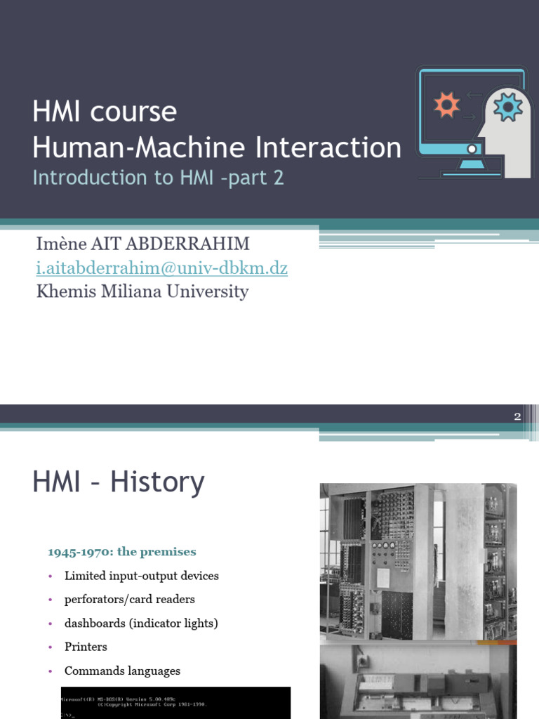 Course 1 - Introduction To HMI-part2 | PDF | Graphical User Interfaces | User Interface