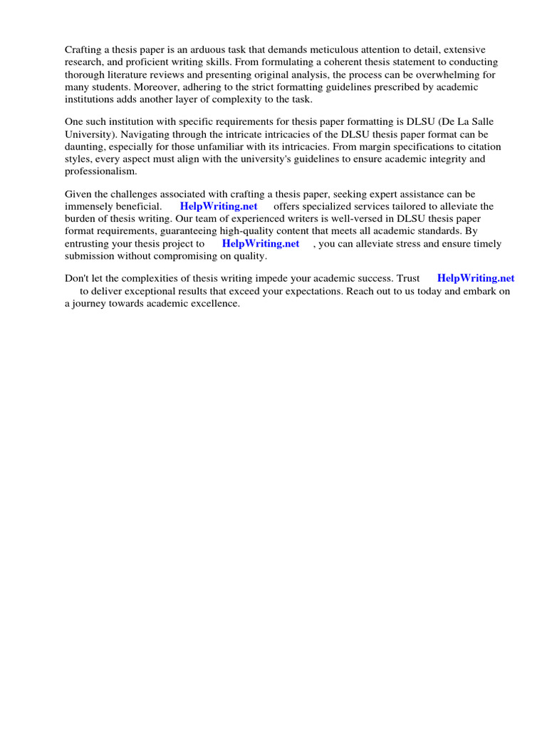 DLSU Thesis Writing Guide | PDF | Taxes | Thesis