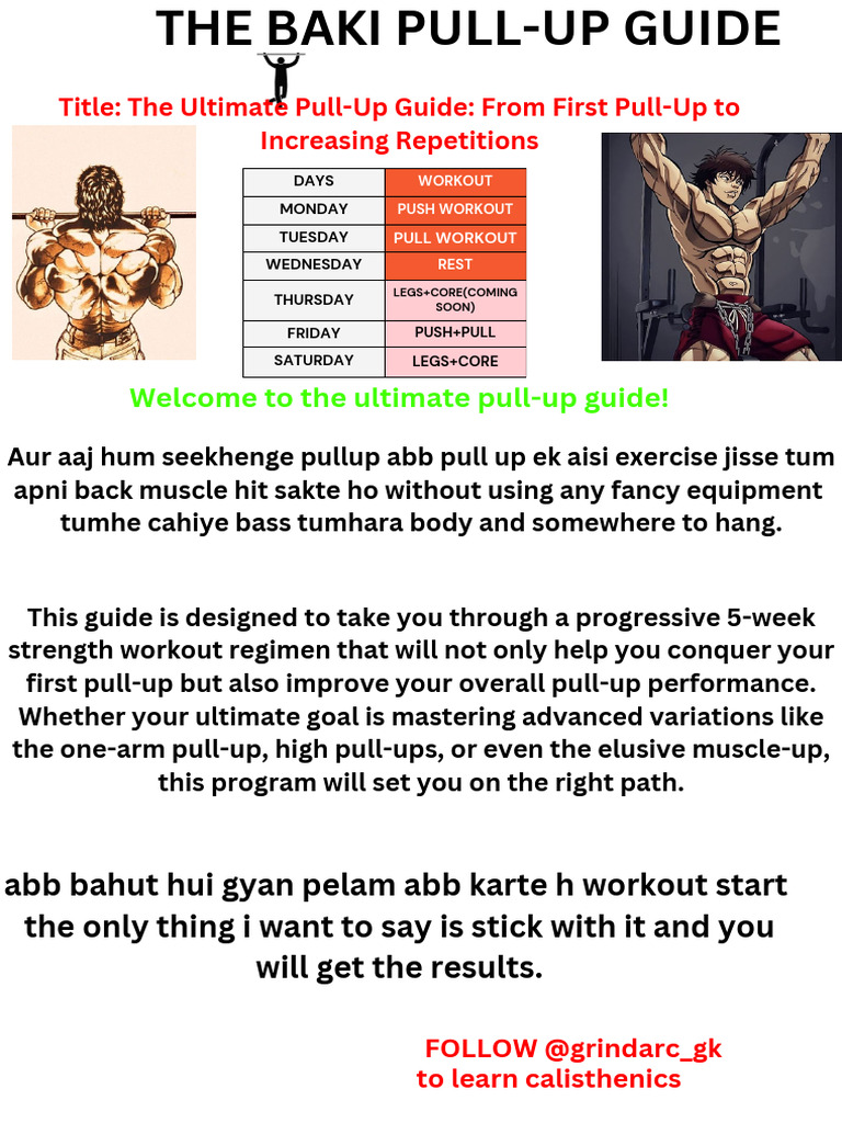 The Baki Pull-Up Guide | PDF