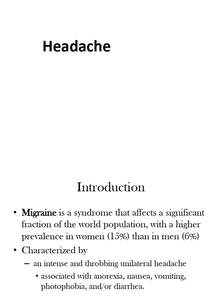 Headache | PDF | Migraine | Headache