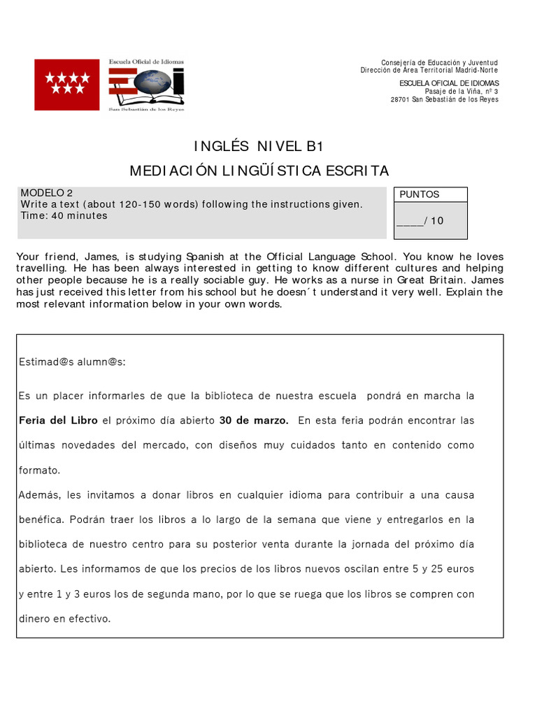 Mediacion Escrita b1 13 | PDF | Camboya