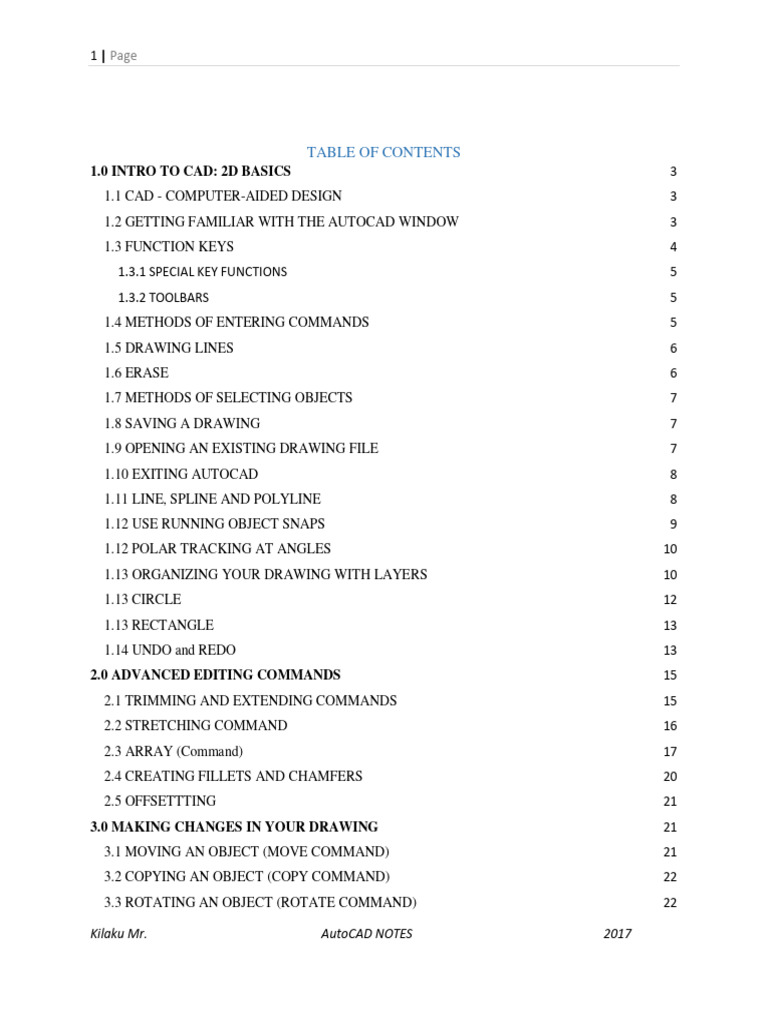 CAD Notes by Mr. Kilaku. | PDF | Technical Drawing | 3 D Computer Graphics