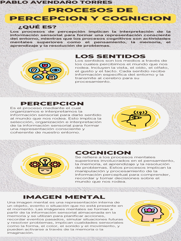 Procesos de Percepcion y Cognicion | PDF