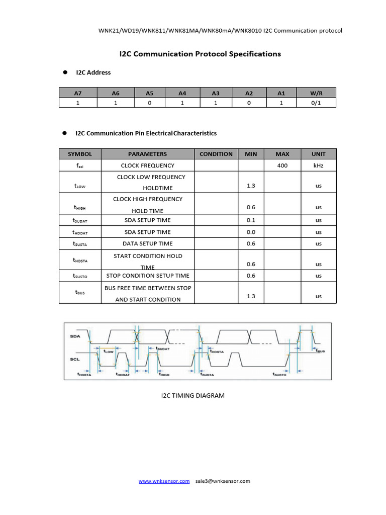 I2 CCommunication Protocol Specifications | PDF | Computing ...