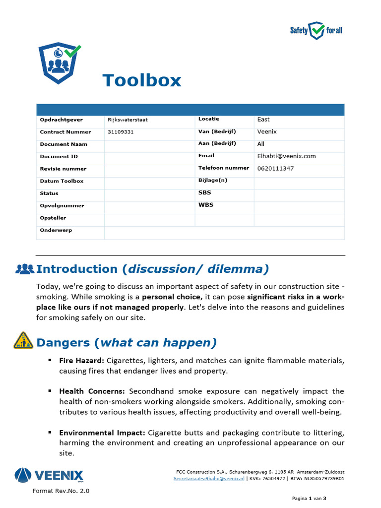 Smoking Safety Guidelines for Construction | PDF | Tobacco Smoking ...