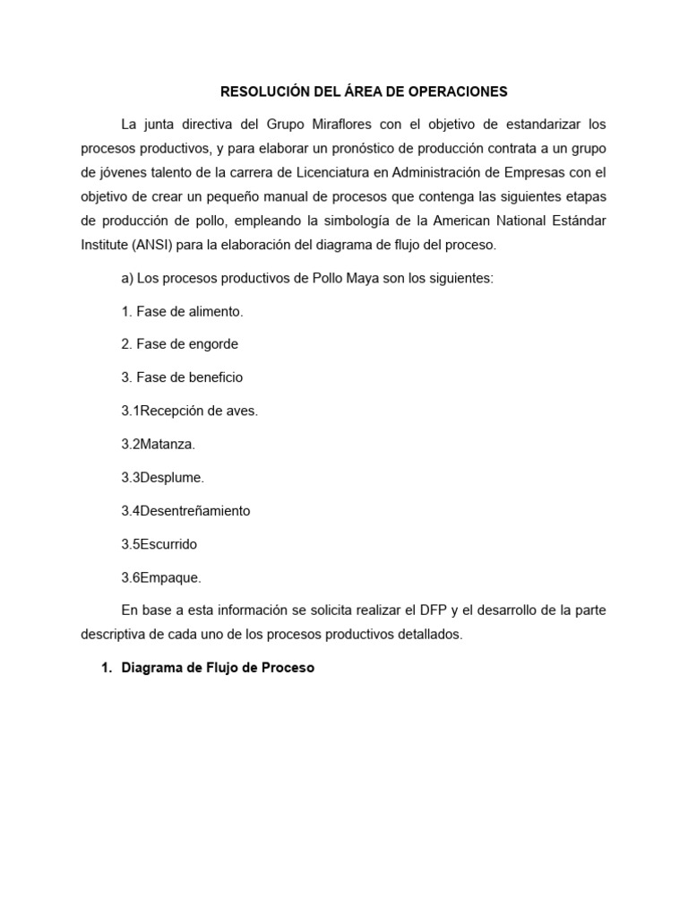 Proceso Productivo de Pollo Maya | PDF | Tecnología