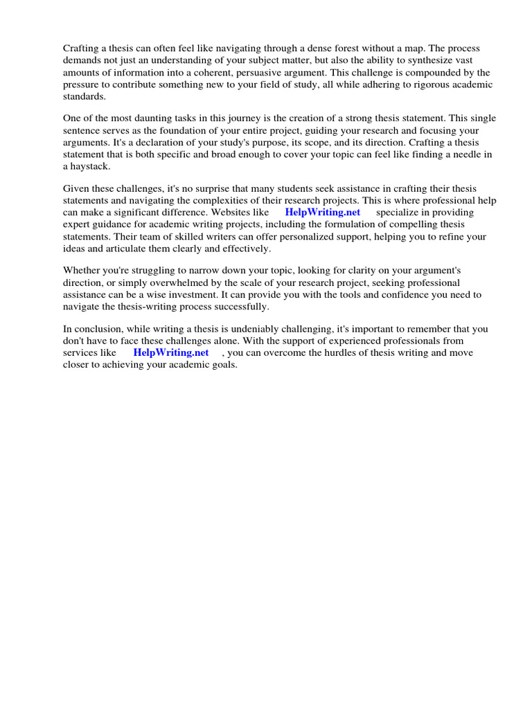 Thesis Statement Topics Examples | PDF | Thesis | Essays