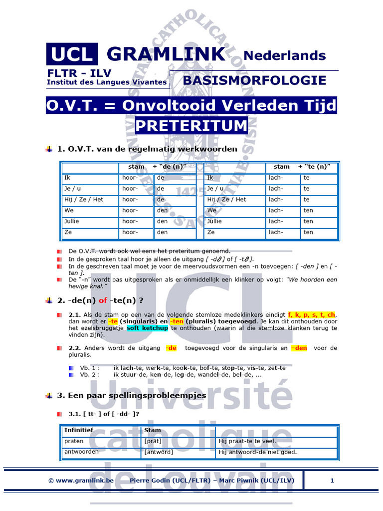 Tips Voor Sterke WW in Ovt | PDF